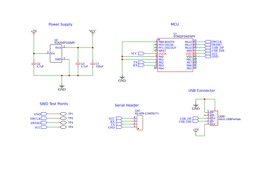 USB Serial Mini Schematic Resources - EasyEDA