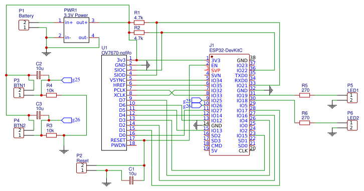 ESP32 camera Resources - EasyEDA