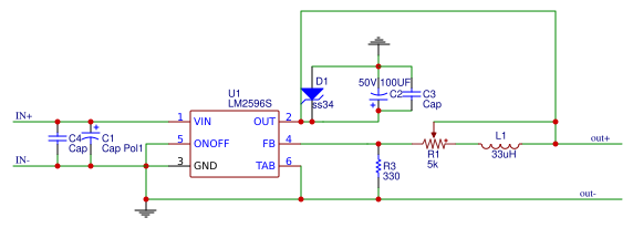 Esquema LM2586S Resources - EasyEDA