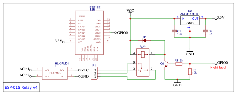 esp01 module relay schematic Resources - EasyEDA