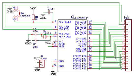 Atmega328p схема