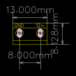 TERMINAL-BLOCK-2-PIN-8MM-LONG-PAD COPY COPY Resources - EasyEDA