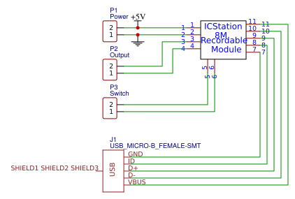 ICstation 8M Recordable Sound Module Resources - EasyEDA