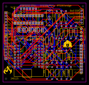 PCB_master controller esp32 mini level_front_to92 copy Resources - EasyEDA