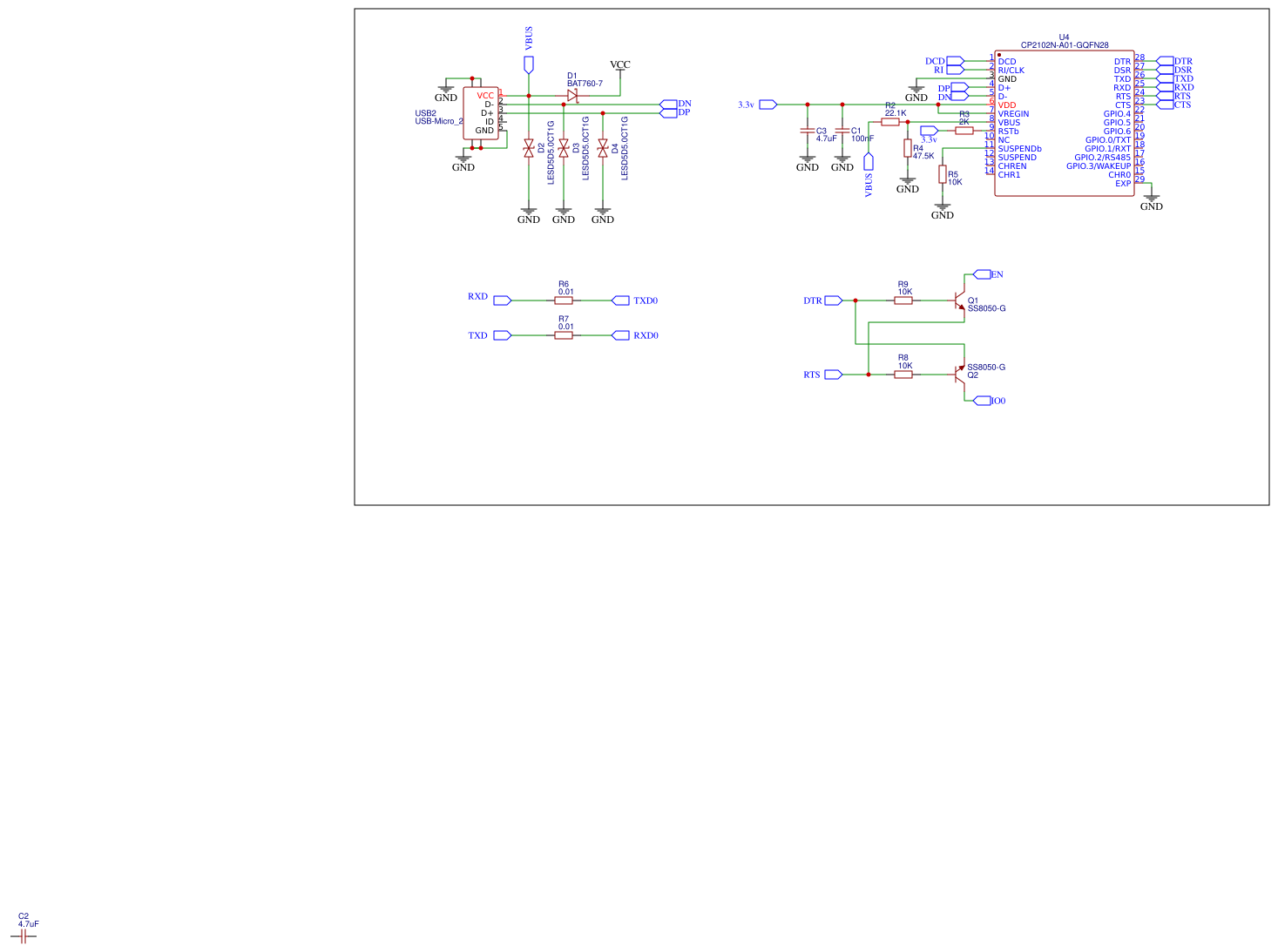 USB TO UART(22BCE9214) Resources - EasyEDA