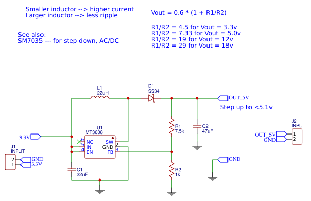 MT3608 DC/DC STEP UP 5V Resources - EasyEDA