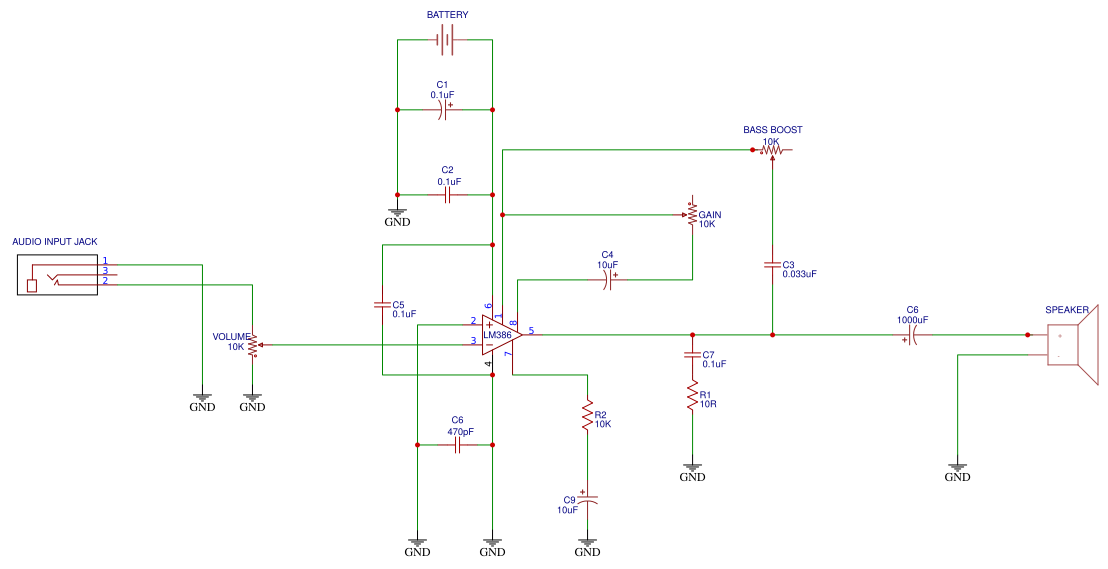 LM386 AUDIO CPE Resources - EasyEDA