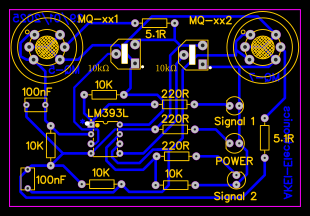 PCB_MQ-xx module double Resources - EasyEDA