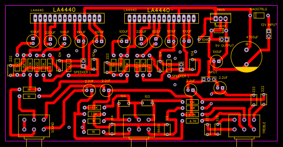LA4440 SIMPLE IC PCB BOAD Resources - EasyEDA