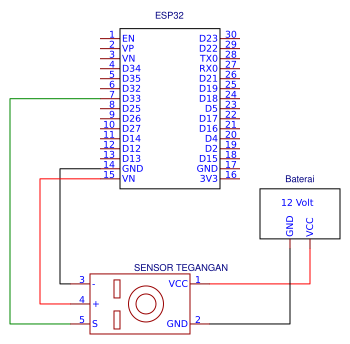 Rangkaian Sensor Tegangan to ESP Resources - EasyEDA
