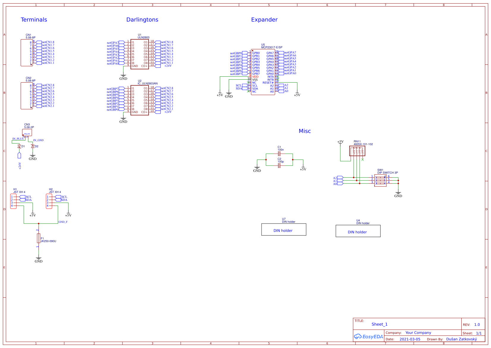 Relayduino output board tht - EasyEDA open source hardware lab