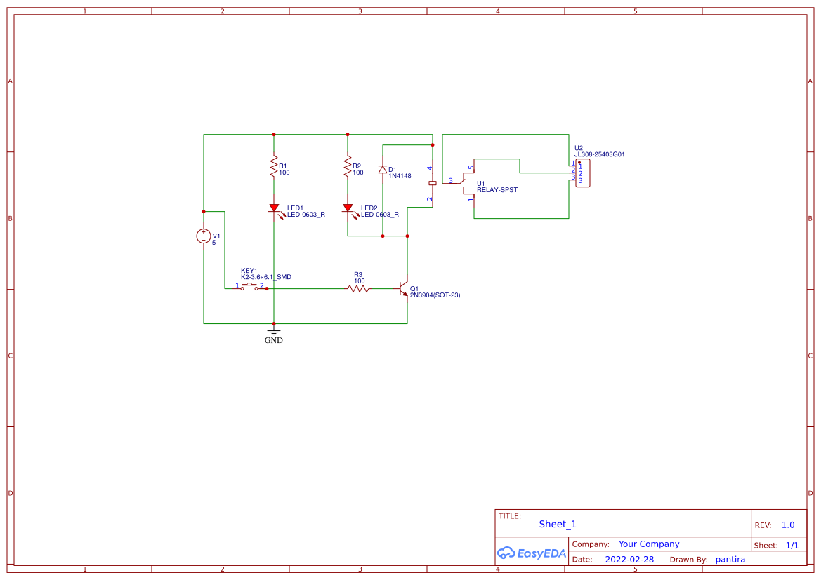 single Channel Relay - EasyEDA open source hardware lab