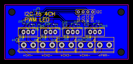 ATTiny13 I2C 4CH PWM LED - EasyEDA open source hardware lab