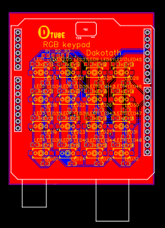 4x4 matrix keypad RGB - EasyEDA open source hardware lab