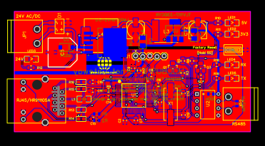 Ethernet Modbus Gateway - EasyEDA open source hardware lab