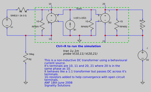 Ideal DC transformers (imported from LTspice) copy - EasyEDA open ...
