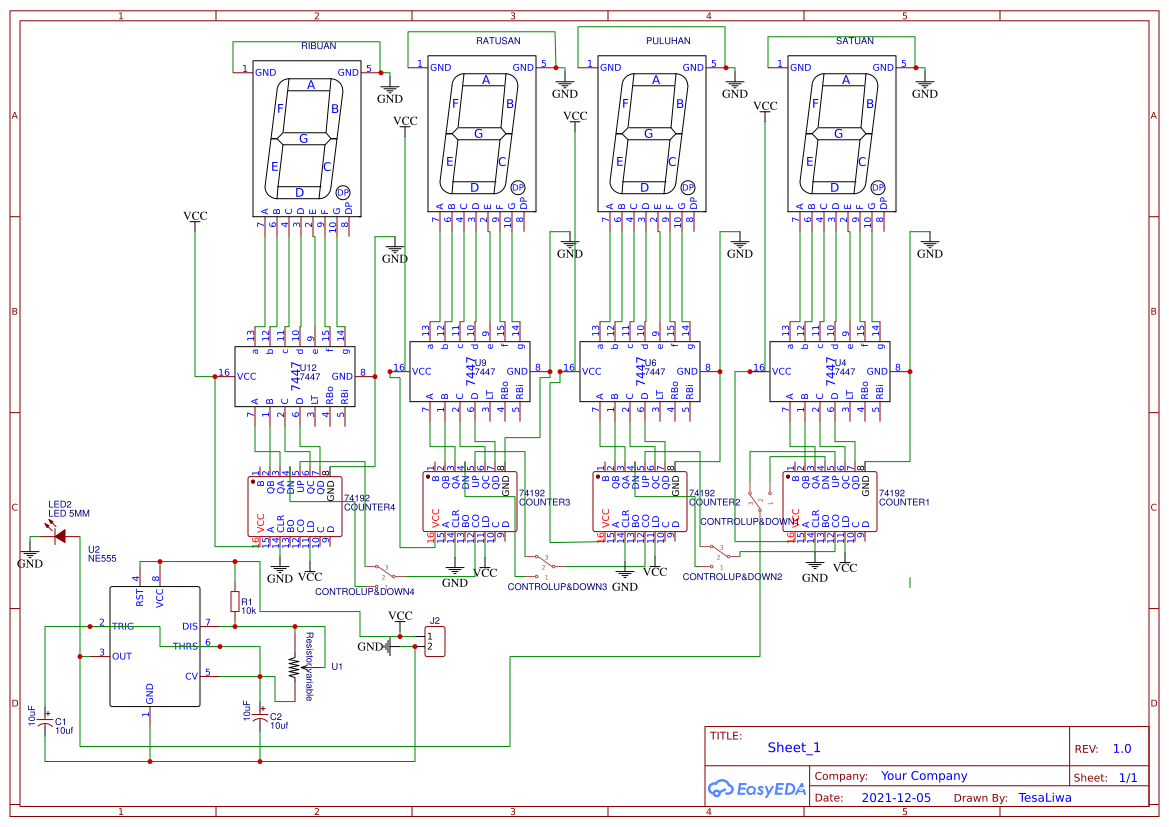 tugas up down - EasyEDA open source hardware lab