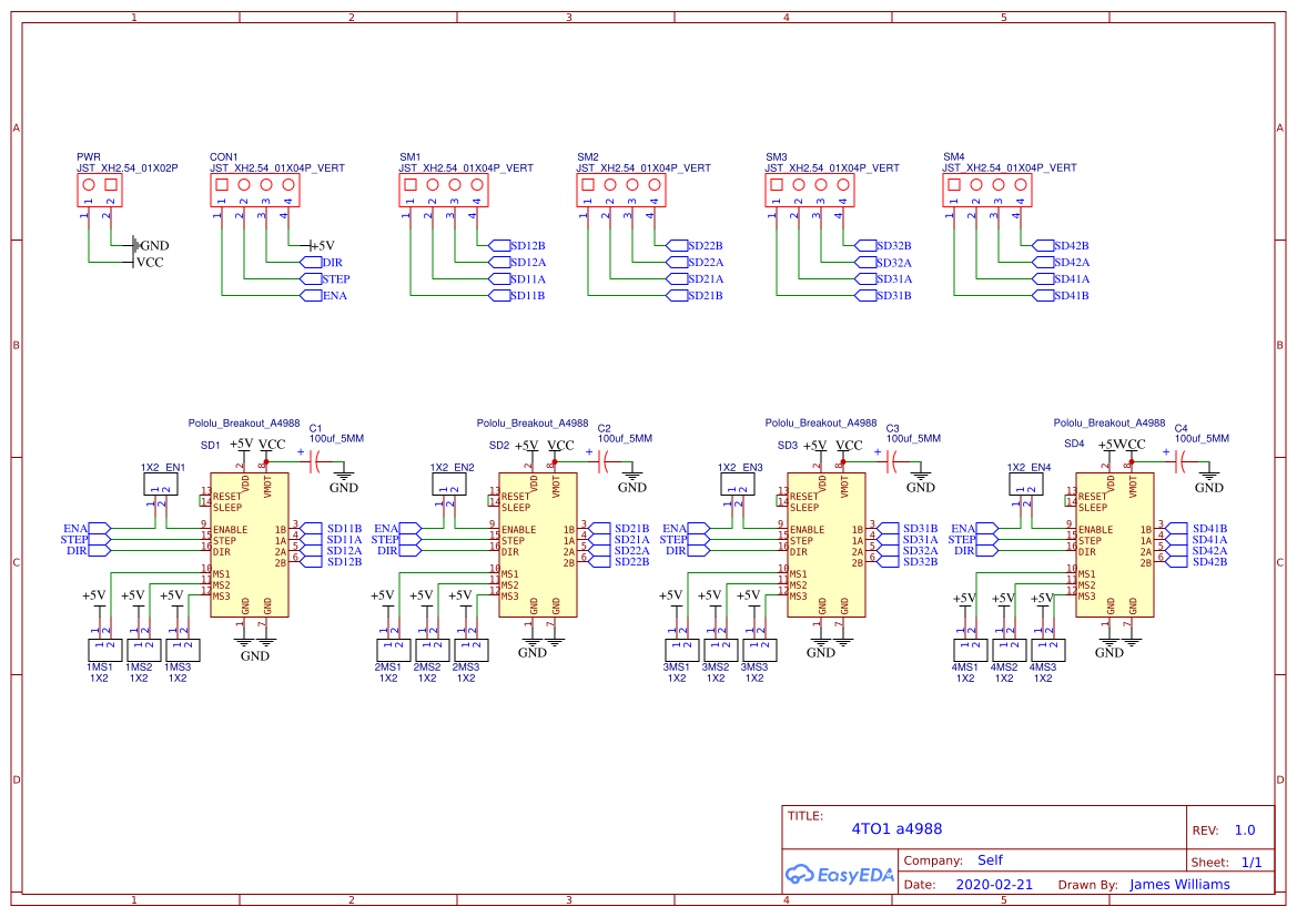 1to4 a4988 - EasyEDA open source hardware lab
