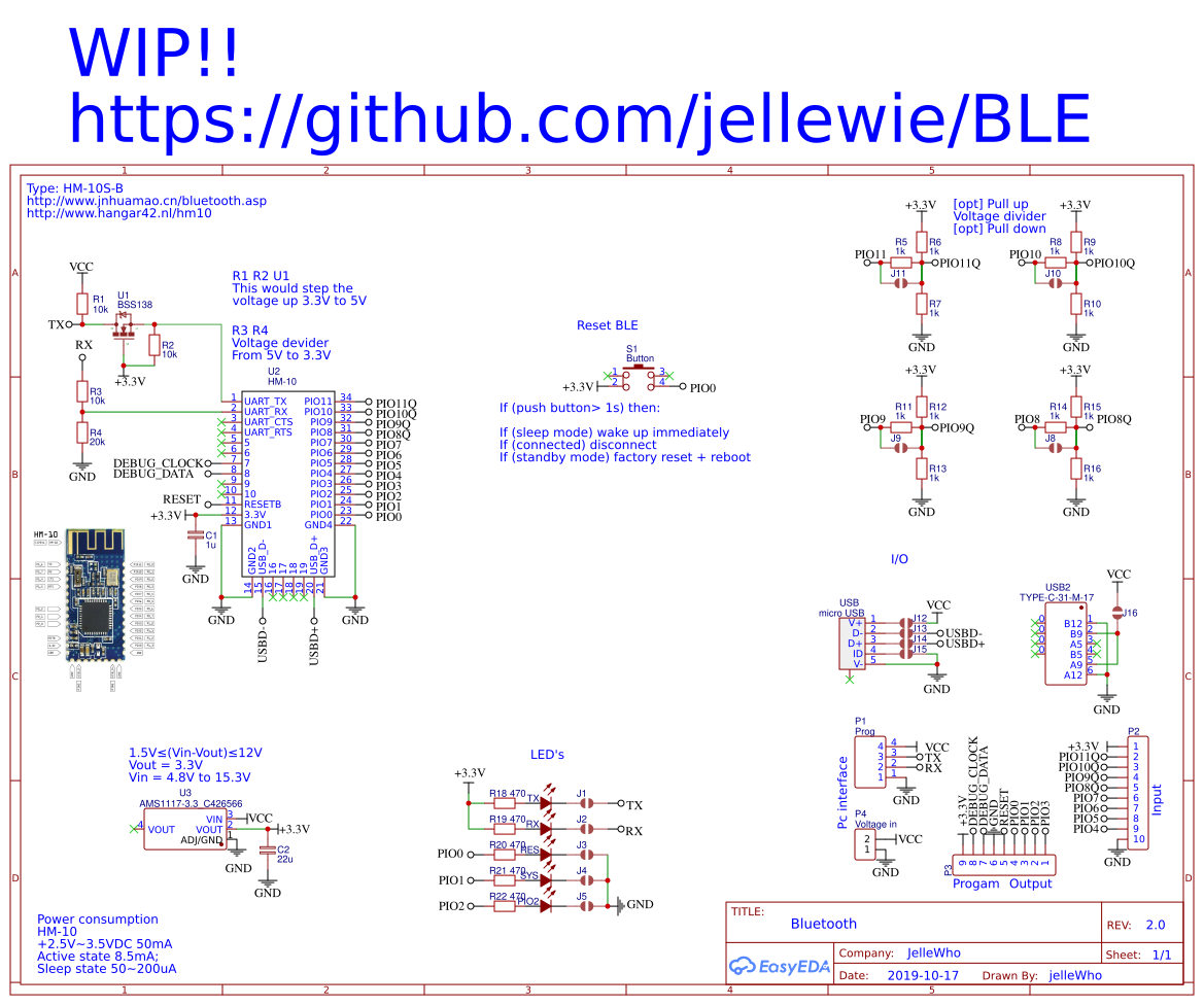 BLE module - Platform for creating and sharing projects - OSHWLab