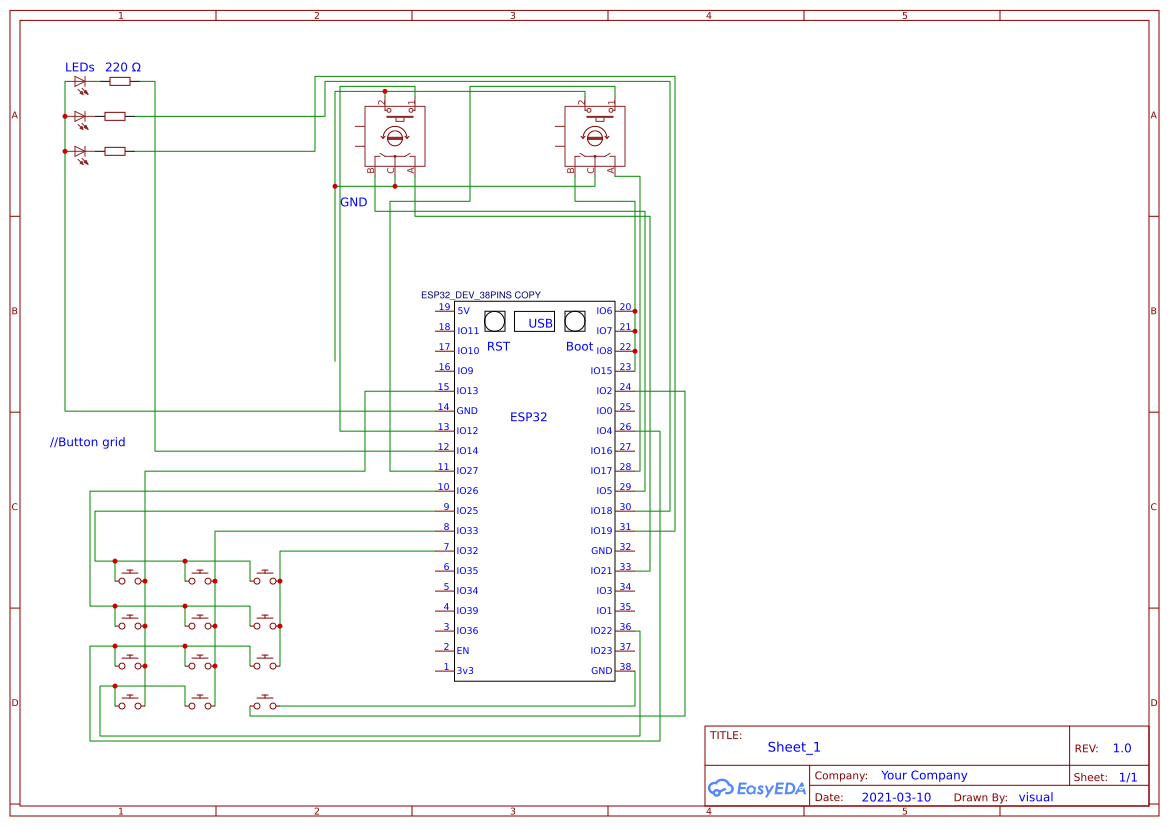 ESP32-Micro-Keyboard - EasyEDA open source hardware lab