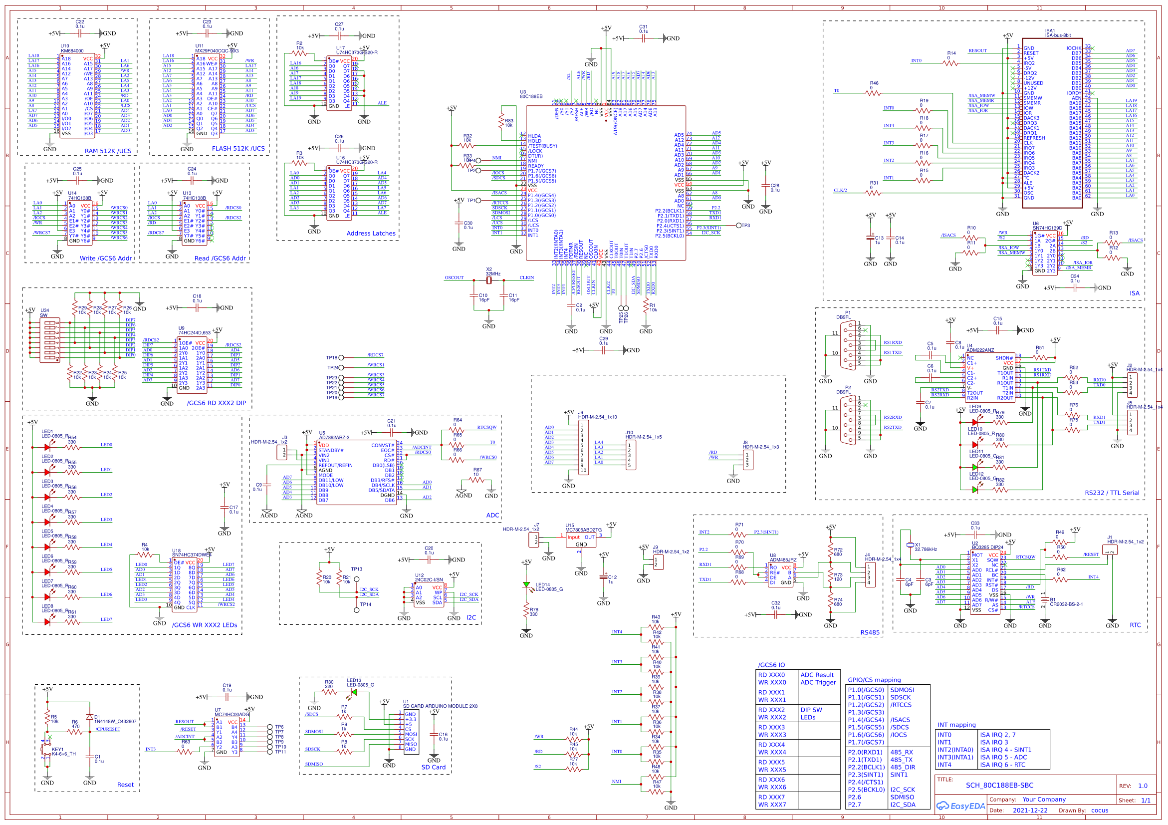 80C188EB-SBC - EasyEDA open source hardware lab