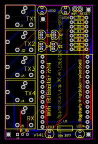 ESP8266 IR blaster - EasyEDA open source hardware lab