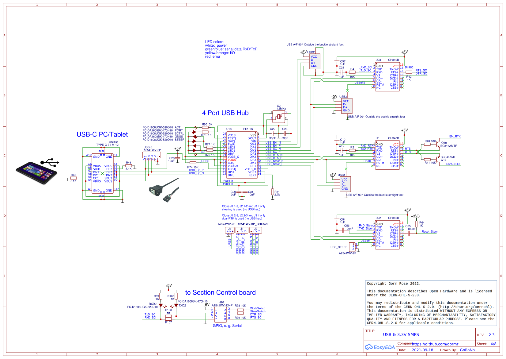 Central Unit for AgOpenGPS V2.3 - EasyEDA open source hardware lab