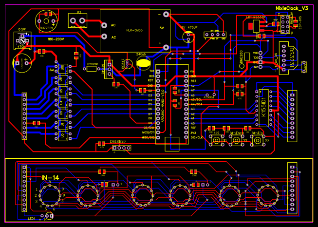 nixie_clock_pcb_in14 - EasyEDA open source hardware lab