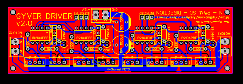 H bridge + IR2104 - EasyEDA open source hardware lab