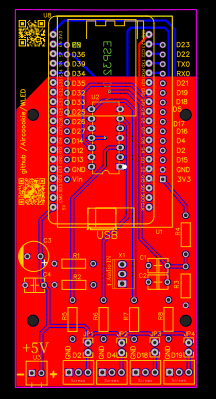 ESP32 WLED 4Ch Data v3 - EasyEDA open source hardware lab
