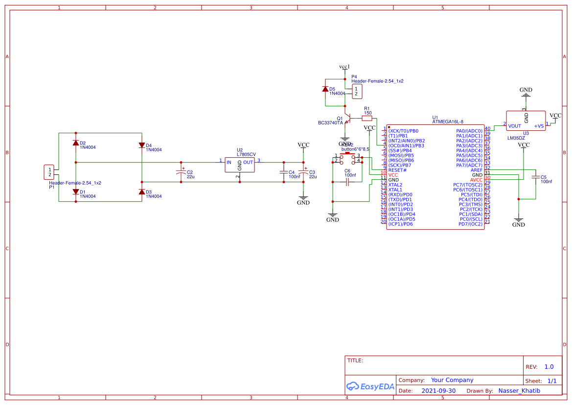 microcontroller power supply - EasyEDA open source hardware lab