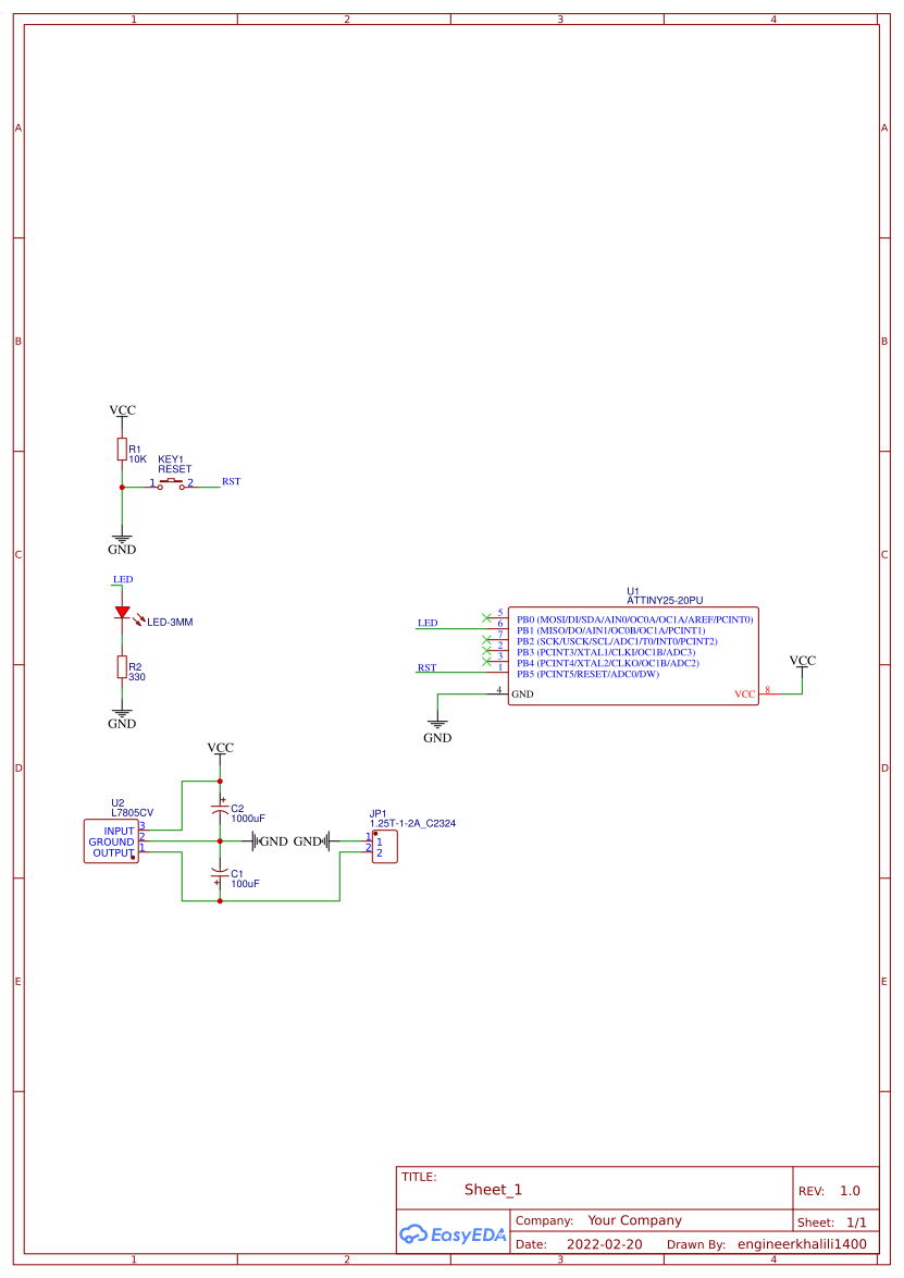 LED_Blink - EasyEDA open source hardware lab
