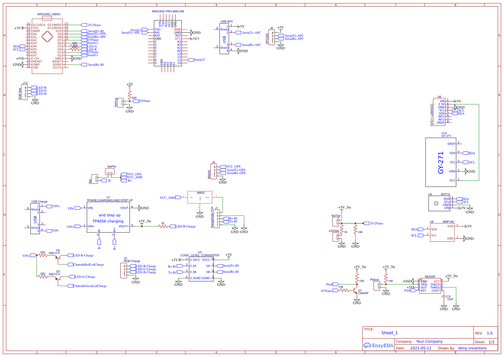 Rangefinder v2 - EasyEDA open source hardware lab
