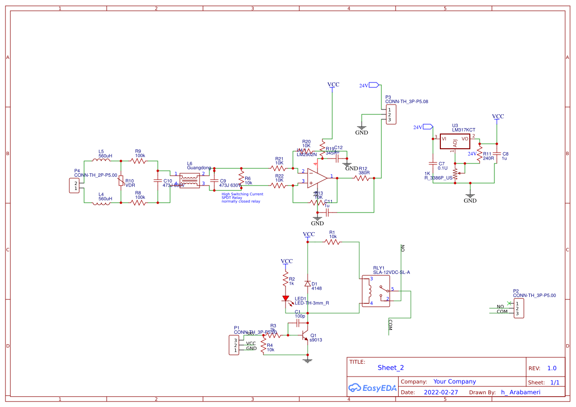 Voltage divider for plasma - EasyEDA open source hardware lab