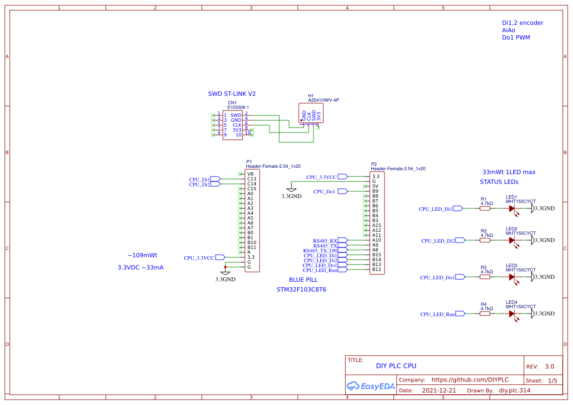 DIY_PLC_V3 - EasyEDA open source hardware lab