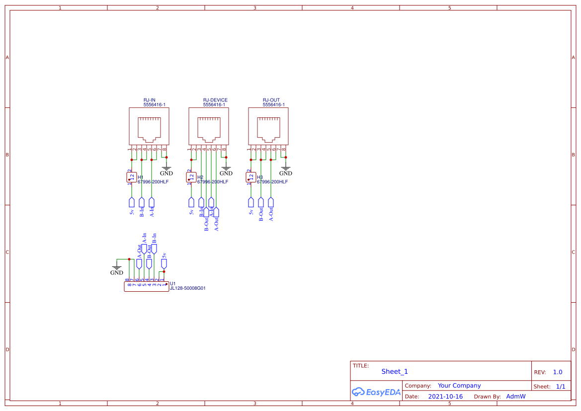 RS485 RJ45 Module - EasyEDA open source hardware lab