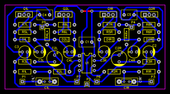 Headphone Amplifier Rod Elliott (ESP) - EasyEDA open source hardware lab