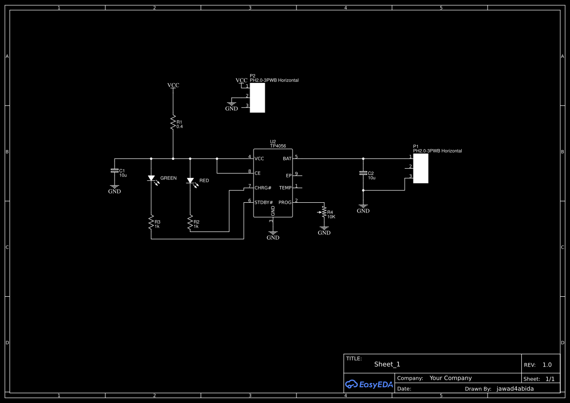 TP4056_ charging - EasyEDA open source hardware lab