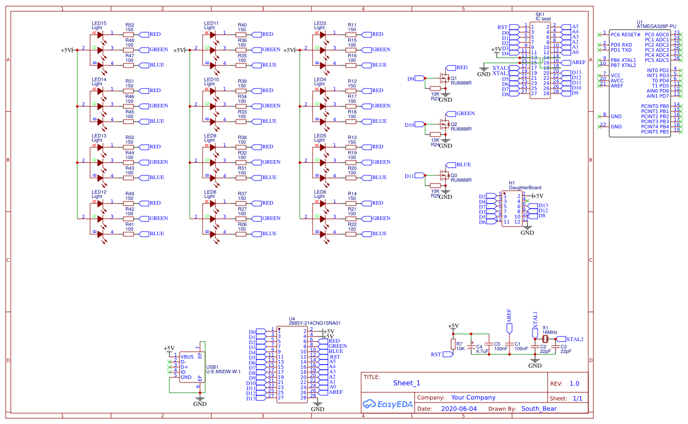 RGB Driver MainBoard - EasyEDA open source hardware lab