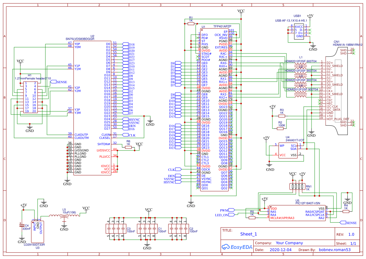 LvdS-HDMI - OSHWLab