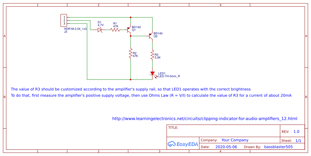 Clipping Indicators - EasyEDA open source hardware lab