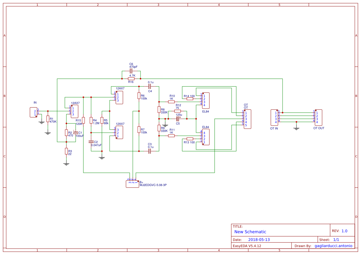 EL84 PUSH PULL TUBE AMP ORIGINALLY MADE BY C.G. MCPROUD - EasyEDA open source hardware lab