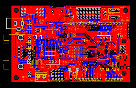 32u4_CAN - EasyEDA open source hardware lab