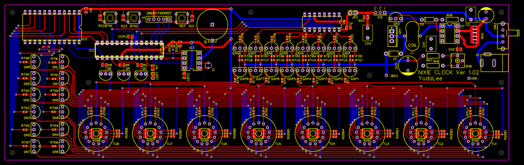 NixieClock_v1.02 - EasyEDA open source hardware lab