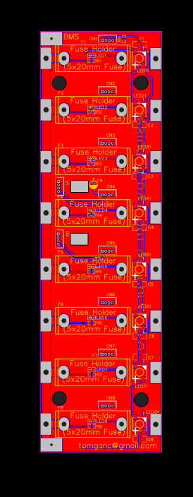 18650 Power Wall Battery Board v5 - OSHWLab