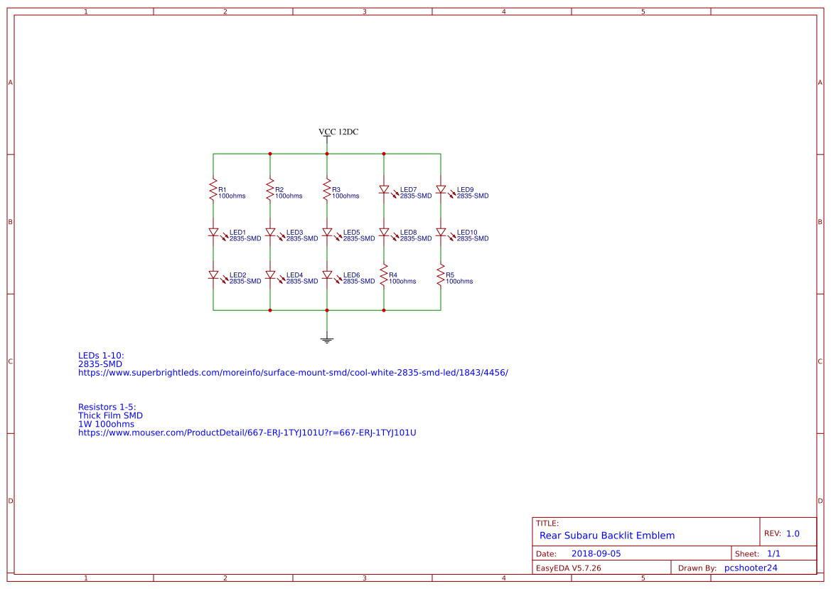 WRX Emblem Backup - OSHWLab