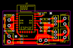 two channel lamp with ESP8266 - EasyEDA open source hardware lab