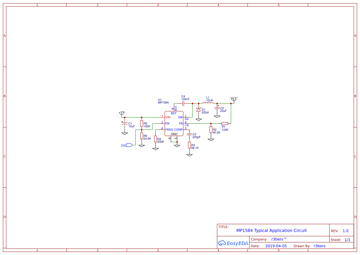 MP1584 Typical Application Circuit - OSHWLab