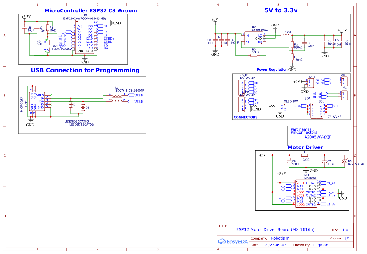ESP32C3_Motor_driver - OSHWLab