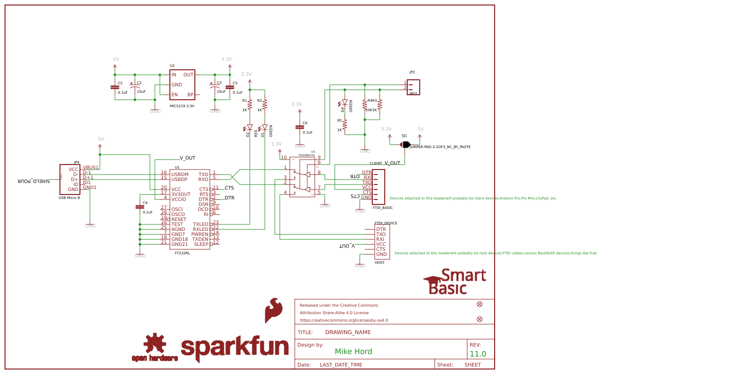 Ftdi Smartbasic V11 Oshwlab